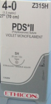 Ethicon PDS II Suture, 4-0, Violet, 27", CT-1 Taper, 36/bx - Medex Supply