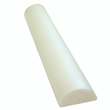 CanDo Foam Roller - White PE foam - 6" x 36" - Half-Round - Case of 24 ...