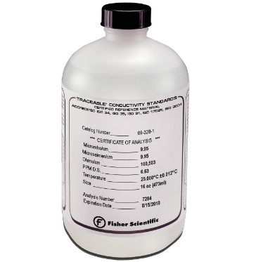 Traceable Conductivity Calibration Standards (CRM) 100 micro/sec ...
