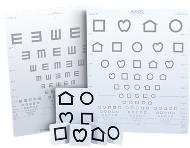 Lea Symbols/E Low Contrast Chart Set - Medex Supply