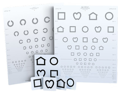 Lea Symbols/C Low Contrast Chart Set - Medex Supply