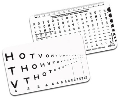 HOTV Runge Near Vision Card - Medex Supply