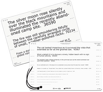 Good-Lite Low Vision Reading Card, English - Medex Supply