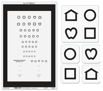 LEA SYMBOLS® Combination Distance and Near Chart - Medex Supply