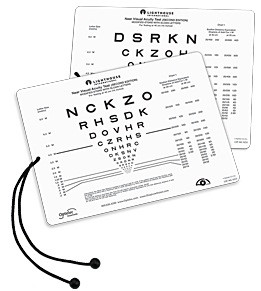 Good-Lite Lighthouse Near Acuity Test Chart, Sloan Letters - Medex Supply