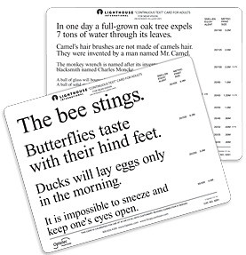 Good-Lite Lighthouse "Bee" Continuous Text Card - Medex Supply