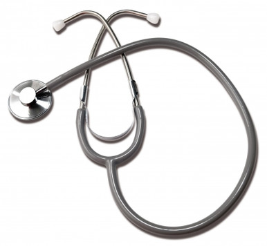 Labtron Single Head Stethoscope, Gray - Medex Supply