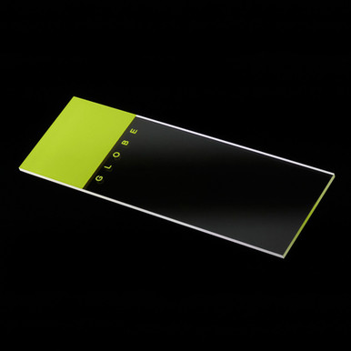 Globe Scientific Color Coded Microscope Slides, Beveled Edges, Green ...