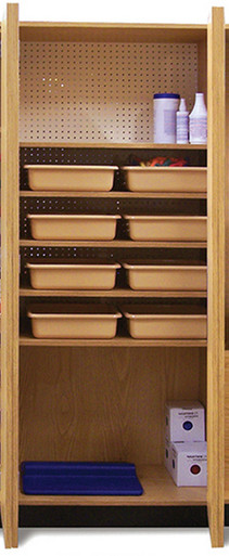 Hausmann Thera-Wall Therapy Storage Cabinet with Storage Tubs - Medex ...