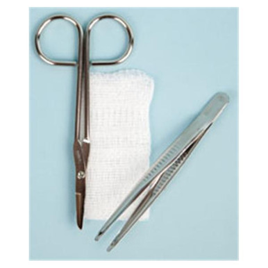 Kit Suture Removal w/ 4.5 Lttr Scissors, 4 Mtl Fcp - Medex Supply