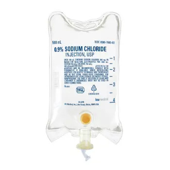 Sodium Chloride Injectable Solution 0.9% 500mL, 24/case - Medex Supply