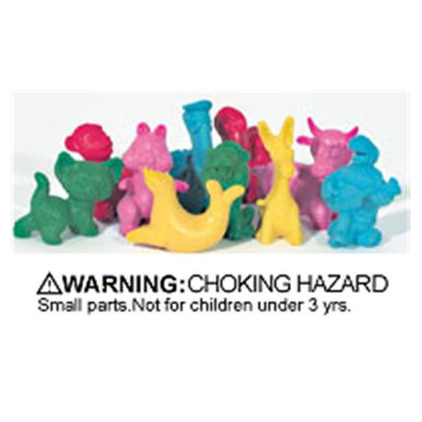 Itty Bitty Erasers Animals Assorted Colors, 50/Bx - Medex Supply
