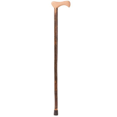 37" Free Form Hickory Wood Walking Cane Natural Wood - Medex Supply