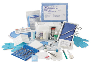 Medical Action Deluxe Central Line Kit with BioPatch and Tegaderm, 20 ...