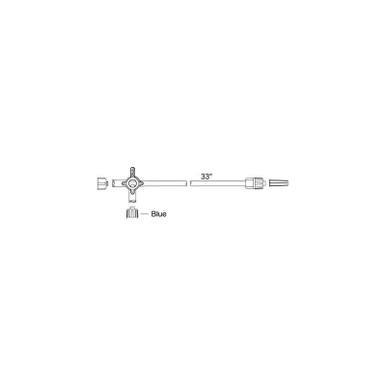 Medex 4-way Hi-Flo Stopcock with 33" Standard Bore Extension Tubing ...