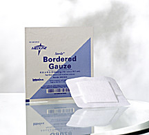 Medline Bordered Gauze, 6" x 6", 4 1/4" x 4" Pad - Medex Supply