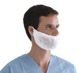 Medline Beard Protectors, White, 1000/cs - Medex Supply