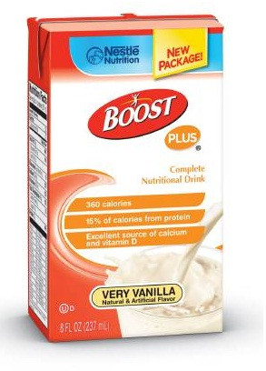 Nestle Boost Plus Oral Supplement, Very Vanilla, 8 oz, 27/cs - Medex Supply