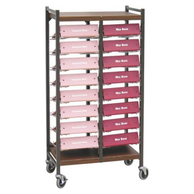 Omnimed Standard Horizontal Open Chart Rack, 16 Binder Capacity, Beige ...