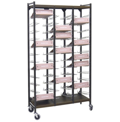 Omnimed Tall Horizontal Open Chart Rack, 36 Binder Capacity, Beige ...