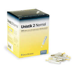Unistik 2 Safety Lancet for INRatio Monitoring System, Box of 200 ...