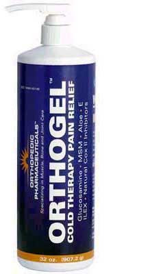 Orthogel Advanced Cold Therapy Pain Relief Gel, 32 oz Bottle with Pump ...