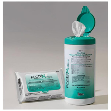 Protex ULTRA Disinfectant Wipes 75/Canister, 8/Case - Medex Supply