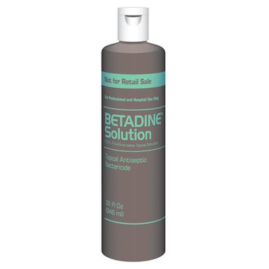 Betadine Solution 32 oz 10% Povidone Iodine 32oz/Bottle - Medex Supply