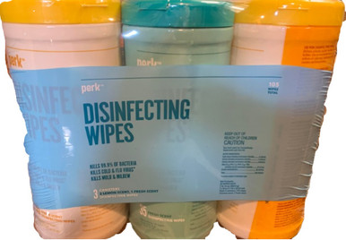 Disinfecting Wipes, 3 cannisters, 105 total wipes - Medex Supply