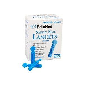 ReliaMed Mini Lancing Device for Fingertip and Alternate Site Testing ...