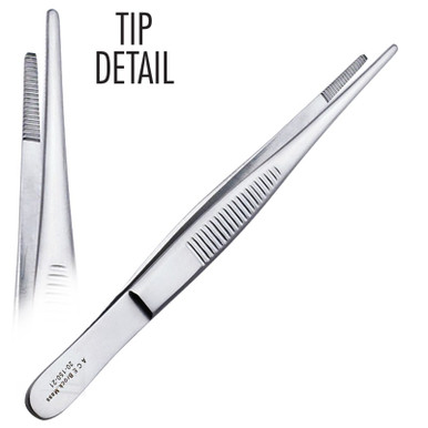 Skylar Dressing Forceps - 4-1/2" , Serrated - Medex Supply