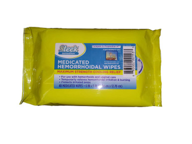 Medicated Hemorrhoid Wipes, 576/Case - Medex Supply