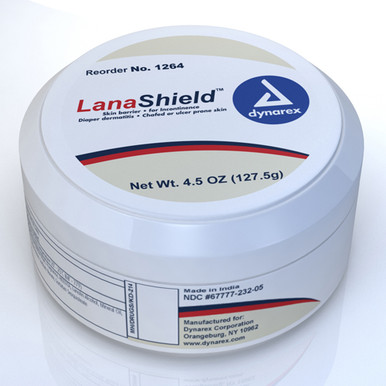 Dynarex LanaShield Skin Protectant Cream, 4.5 oz Jar, 24/cs - Medex Supply