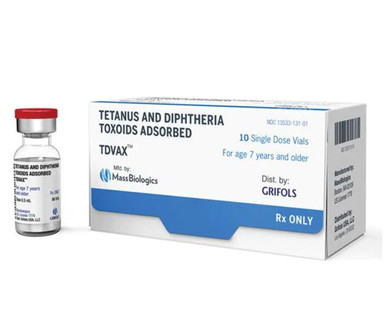 TDVAX Tetanus Toxoid/ Diphtheria Injectable SDV 0.5mL 10/Pk - Medex Supply