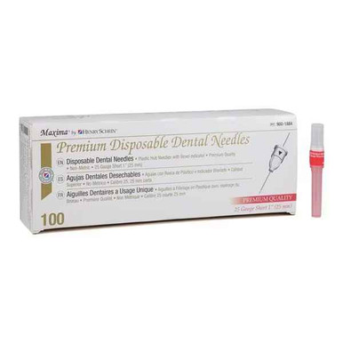 HSI Premium Needle Plastic Hub 25 Gauge Short Red - Medex Supply