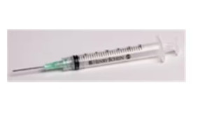 Hypodermic Syringe/Needle 20 g x1" 3cc Conventional Low Dead Space ...