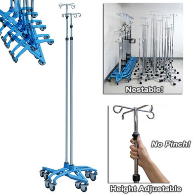 SmartStack Nestable IV Pole - Medex Supply