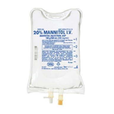 Mannitol Inj Usp 20% 500Ml, 12/Cs - Medex Supply