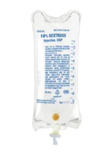 10% Dextrose Injection, USP, 1000 mL, 12/Cs - Medex Supply