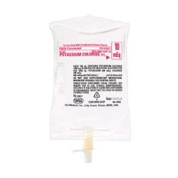 10 mEq Potassium Chloride in Water for Injection, 50 mL, 24/Cs - Medex ...