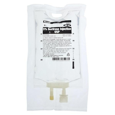 Injection Bag Dextrose 5% 250mL Viaflo Ea, 30/Case - Medex Supply