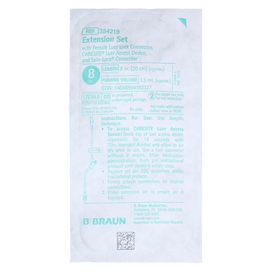 IV Extension Set 8" CARESITE Injection Site 50/Ca - Medex Supply