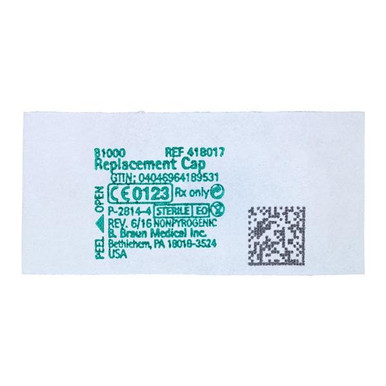 Replacement Cap Blue 100/Bx - Medex Supply