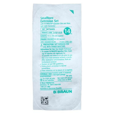 IV Extension Set UltraSite Needle-Free Port Small Bore 14 Inch Tubing ...