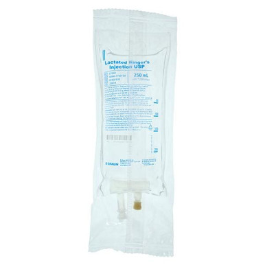 IV Injection Solution Lactated Ringers 250mL Plastic Injection ...