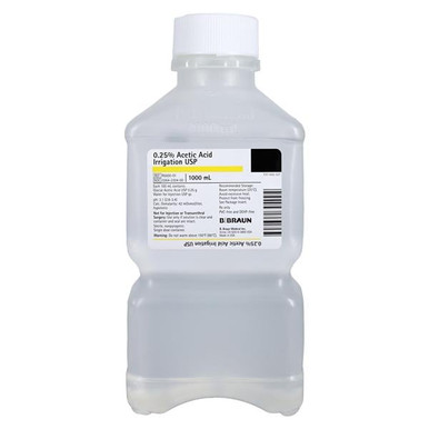 Irrigation Solution Acetic Acid 0.25% 1000mL Plastic Injection ...