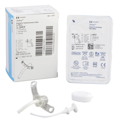 Uncuffed Tracheostomy Tube Shiley Size 3.0 Pediatric, 3.0PEF, EA/1 ...