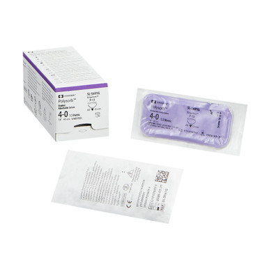 Absorbable Suture with Needle Polysorb Polyester P-13 3/8 Circle ...