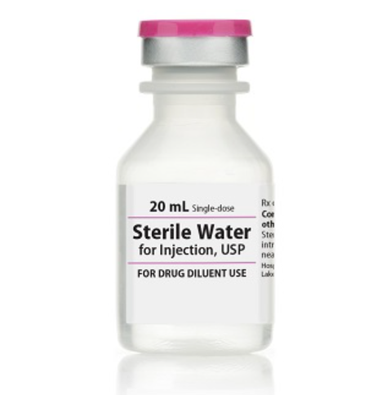 Diluent Sterile Water for Injections, Single Dose Vial 20 mL - Medex Supply