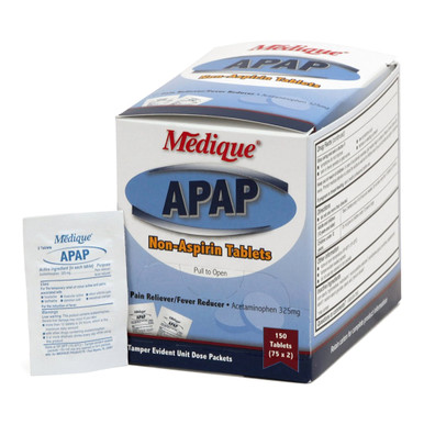 Pain Relief APAP 325 mg Strength Acetaminophen Tablet 150 per Box ...
